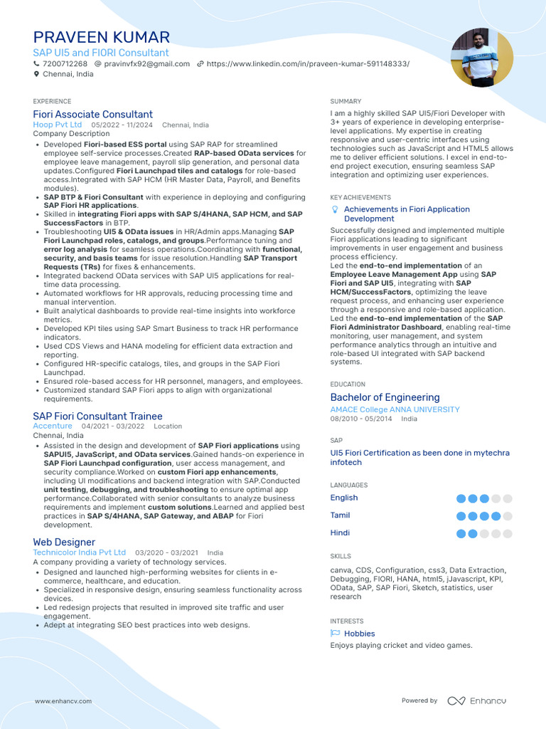 praveen_Updated_Resume | PDF | Human Resource Management | Web Design