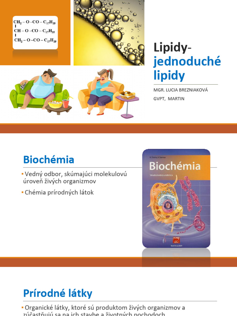 Jednoduché lipidy - preze-2 | PDF