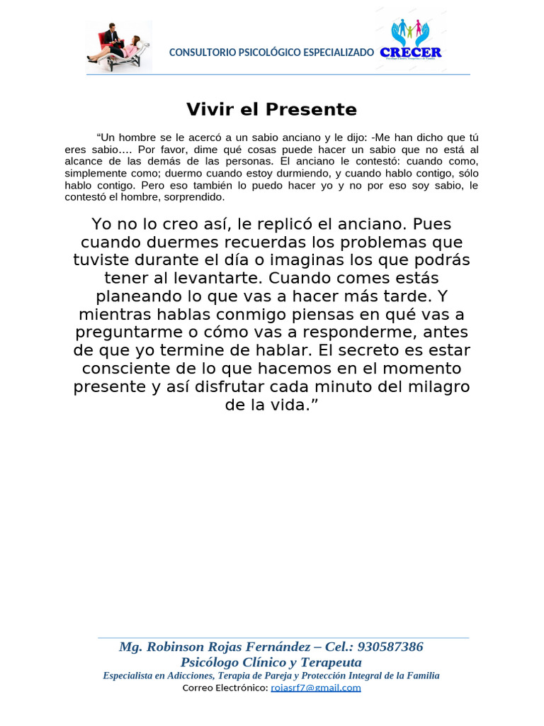6 Vivir El Presente | PDF