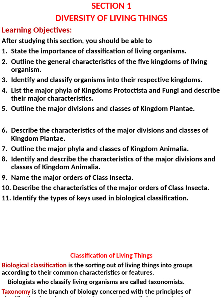 Classification, Kingdom Prokaryotae, Protoctista | PDF | Taxonomy ...