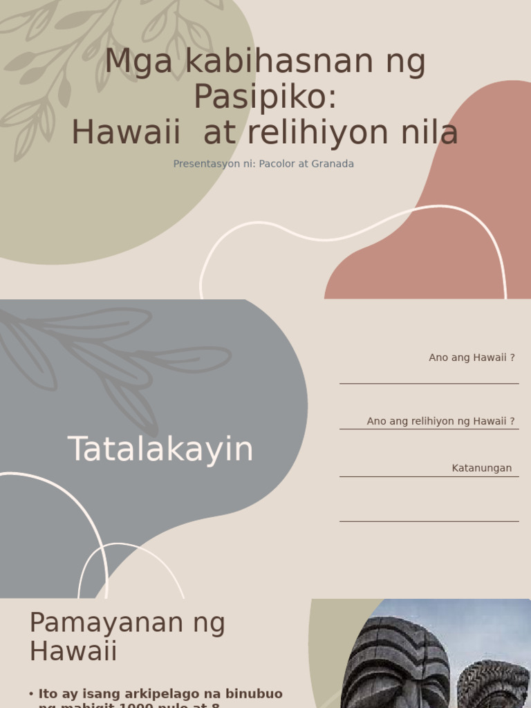 Mga Kabihasnan NG Pasipiko | PDF