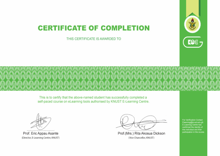 Certificate of Completion | PDF