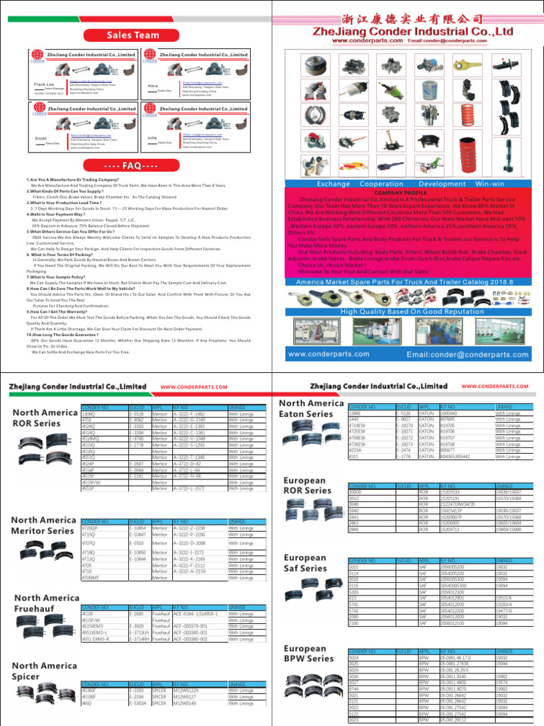 Truck & Trailer Parts Supplier Profile | PDF | Brake | Vehicles