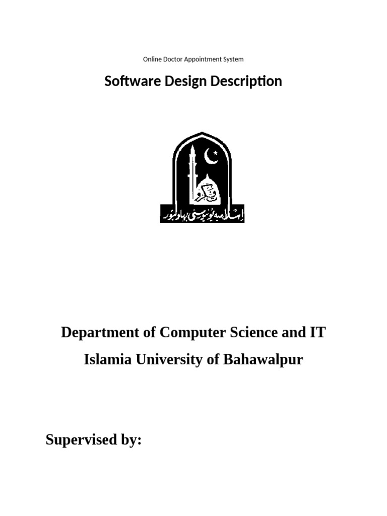 Online Docotor Appoinment System (SDD) | PDF | Use Case | Unified ...
