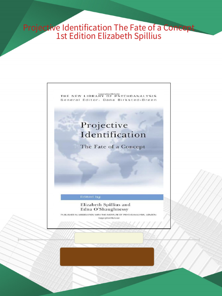 Projective Identification The Fate of a Concept 1st Edition Elizabeth ...