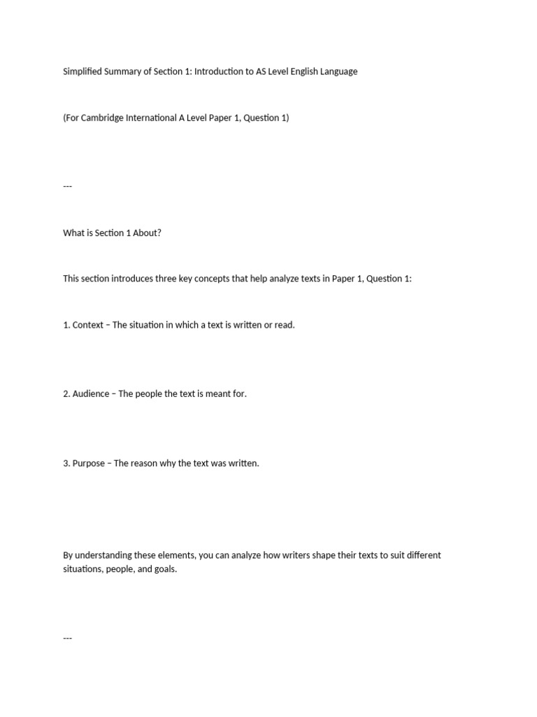 AS Level English Language Text Analysis Guide | PDF | Rhetoric | Audience