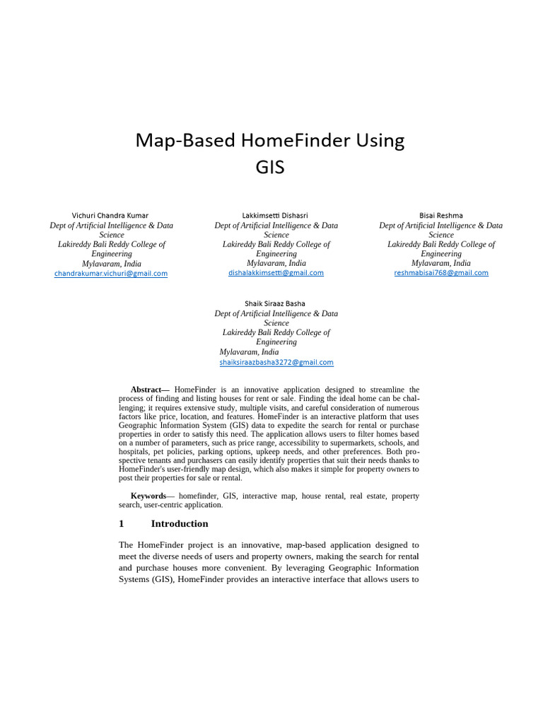Springer Paper Template Homefinder | PDF | Mean Squared Error | Machine ...