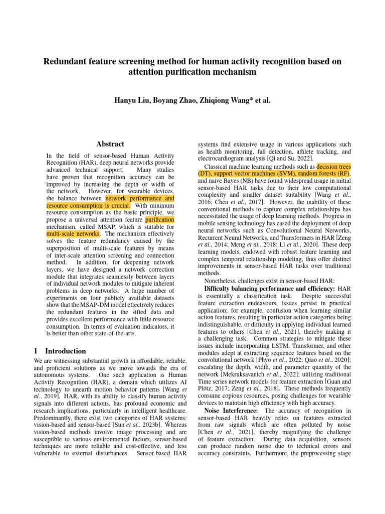 Redundant Feature Screening Method | PDF | Deep Learning | Wavelet