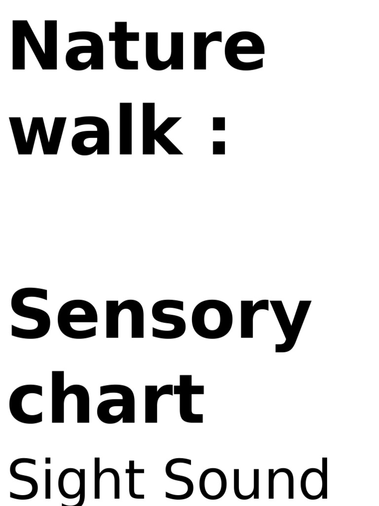 Nature Walk | PDF