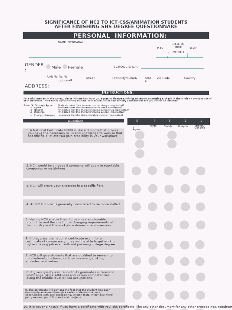 Importance of NCII for ICT Animation Students | PDF | Knowledge ...
