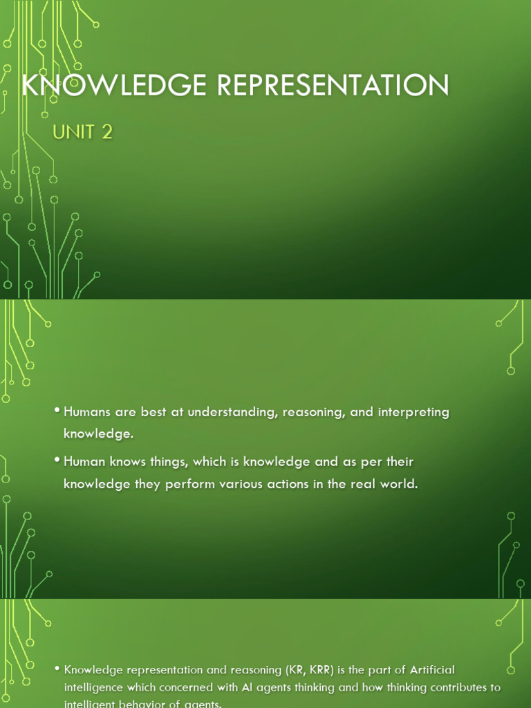 AI Unit 2 With Assignment 2 | PDF | Knowledge Representation And Reasoning | Artificial Intelligence
