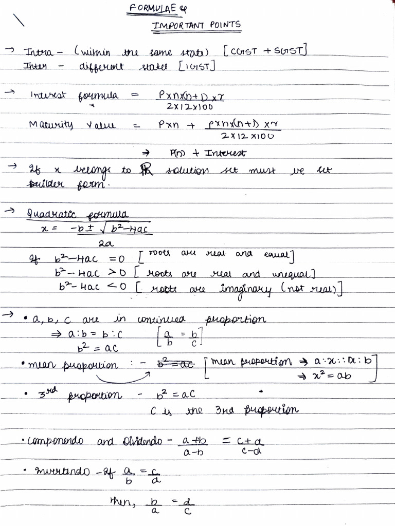 Understanding Quadratic Formulas and Tangents | PDF | Topology ...