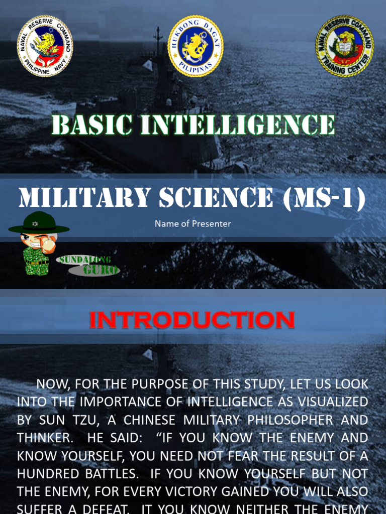 Basic Intelligenceok | PDF | Military Intelligence | Information