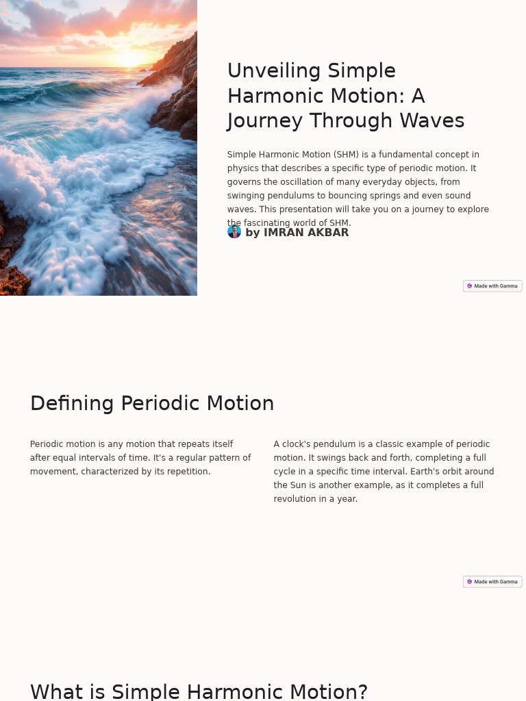 Unveiling-Simple-Harmonic-Motion-A-Journey-Through-Waves | PDF ...