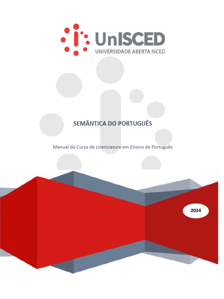 Manual de Semantica UnISCED 2024 | PDF | Linguística | Semântica
