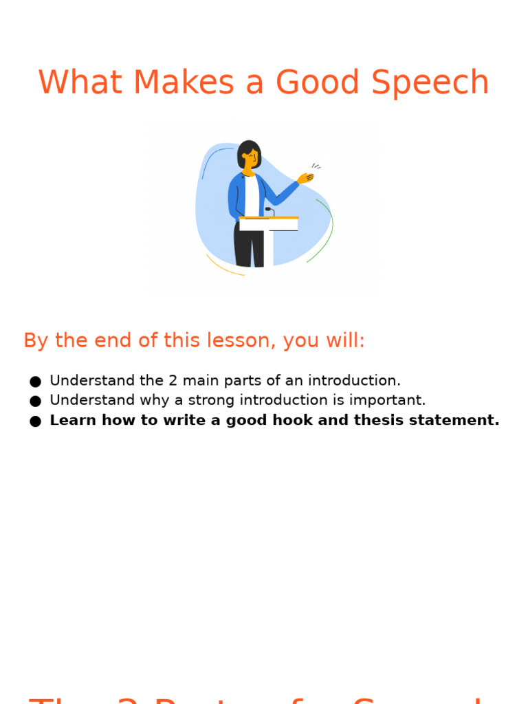 Inter What Makes A Good Speech | PDF