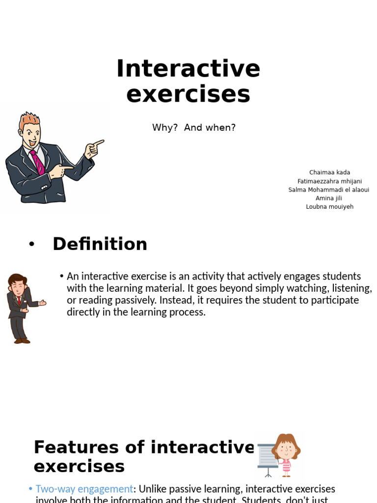 Interactive Exercises TICE | PDF | Learning | Learning Styles