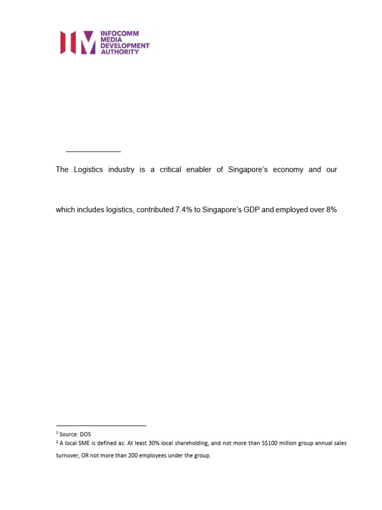 ICT Media ITM - Fact Sheet - Logistics Industry Digital Plan | PDF ...