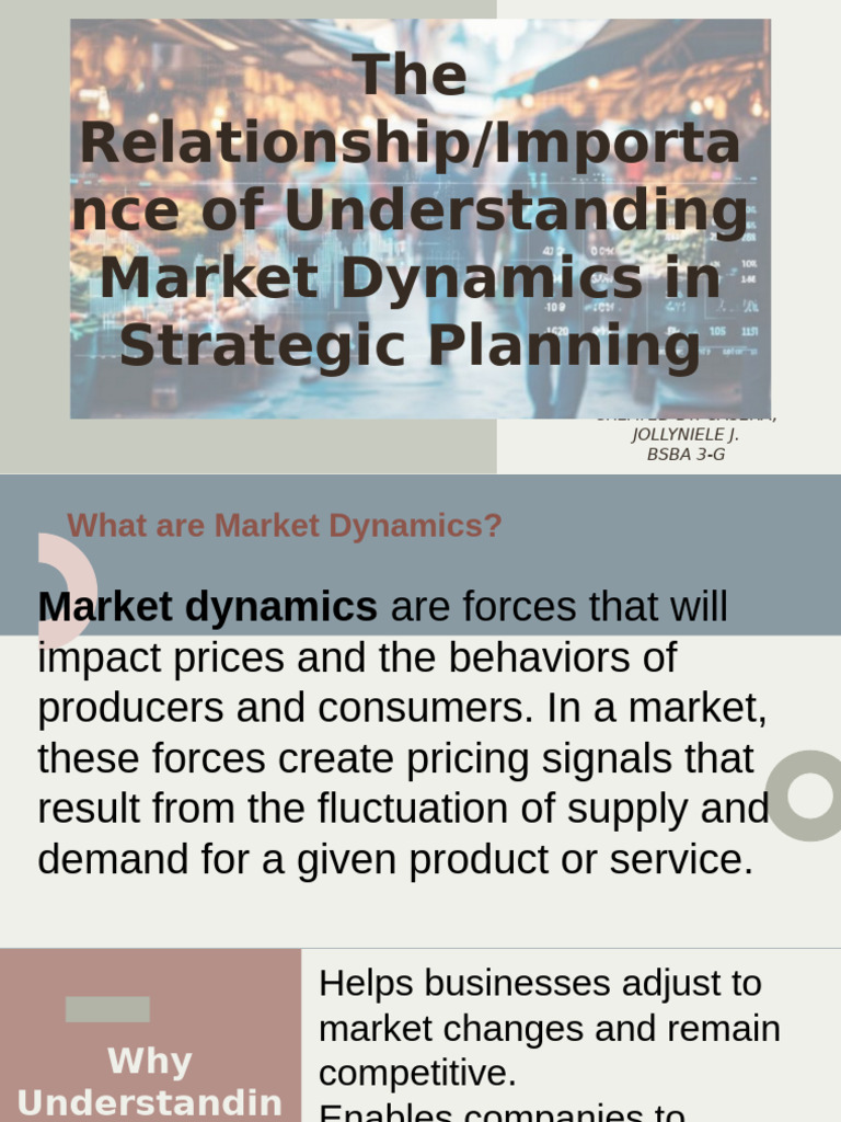 Understanding Market Dynamics in Strategy | PDF