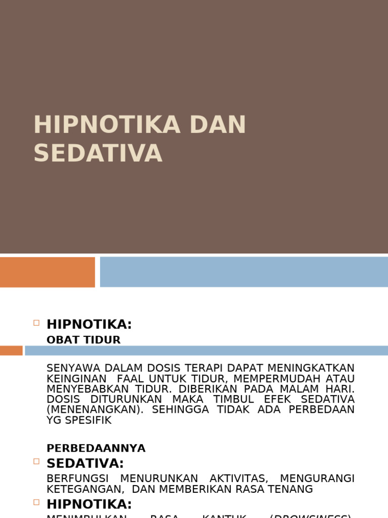 3.Hipnotik Sedativ 2019 | PDF