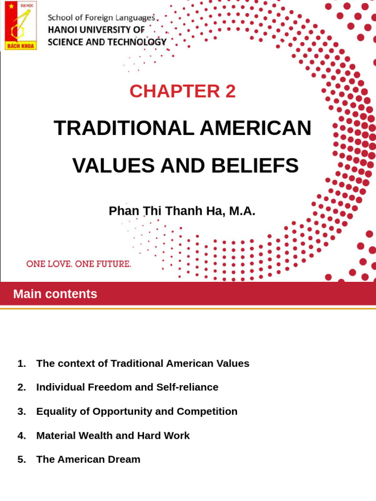 Understanding Traditional American Values | PDF | Social Equality ...