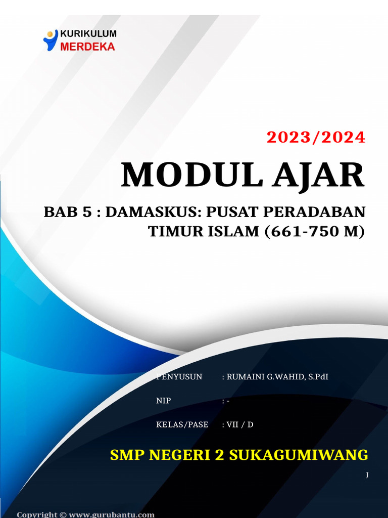Ma (Damaskus Pusat Peradaban Timur Islam (661-750 M) ) | PDF