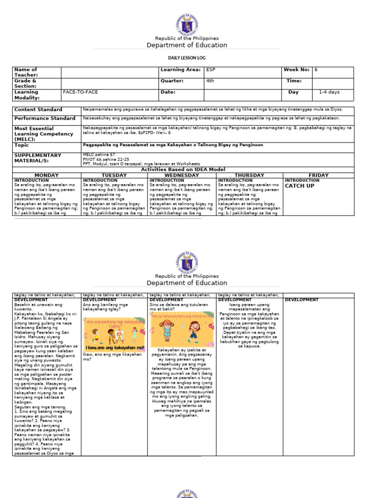 Q4 DLL Week6 Idea | PDF