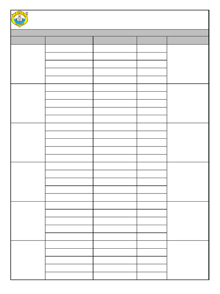 Class Wise Seating Plan - Vi | PDF