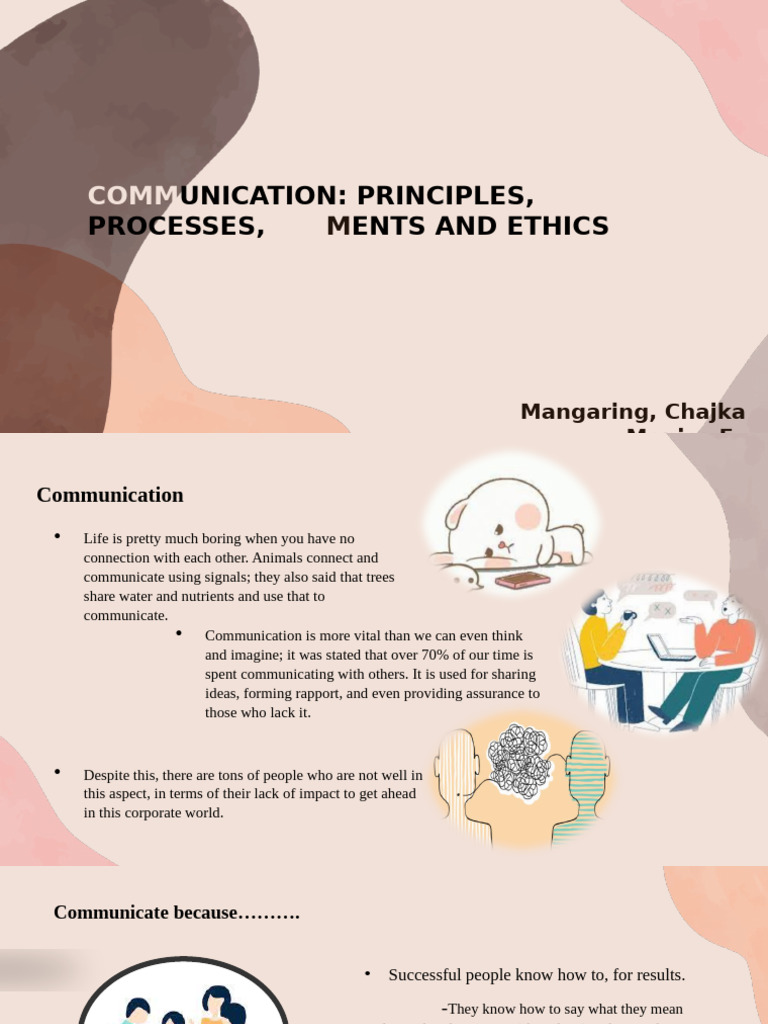 Effective Communication Principles and Ethics | PDF | Communication ...