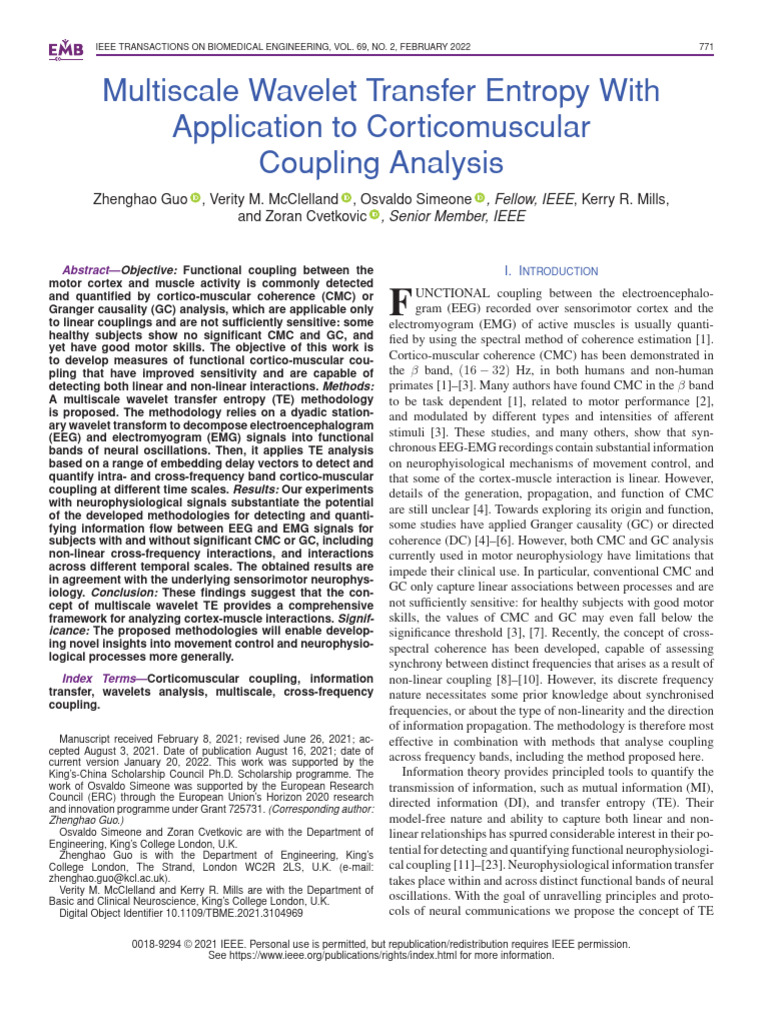 Multiscale_Wavelet_Transfer_Entropy_With_Application_to_Corticomuscular_Coupling_Analysis | PDF ...