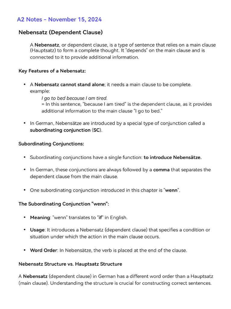 A2 Notes - November 15, 2024 | PDF