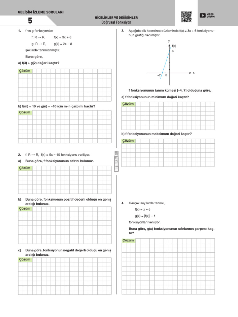 dogrusal-fonksiyon-calisma-kagidi | PDF