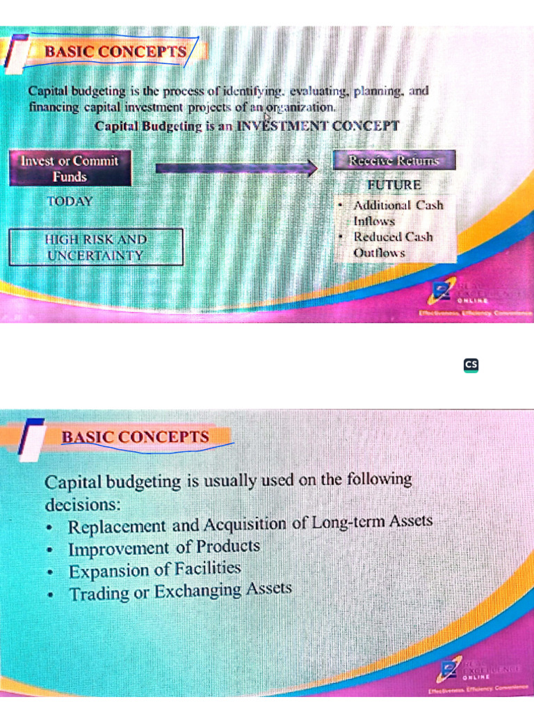 Cap Budget | PDF