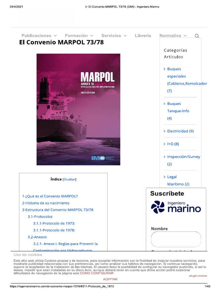 Resumen Marpol | PDF