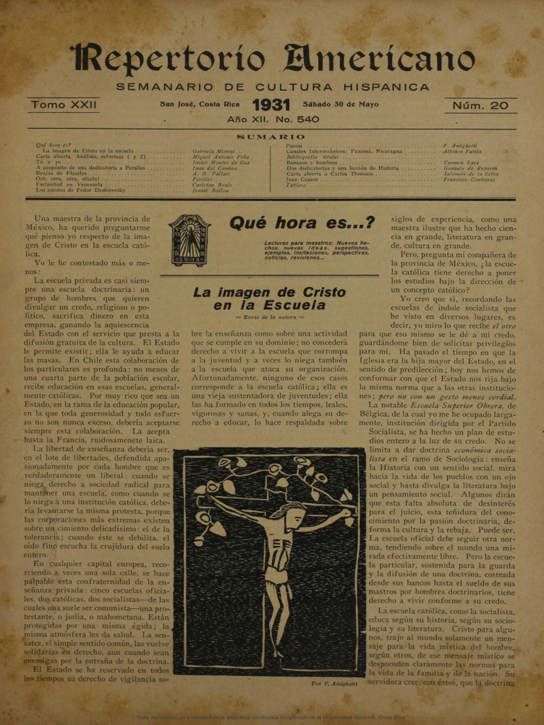 Repertorio Americano, mayo 1931 | PDF