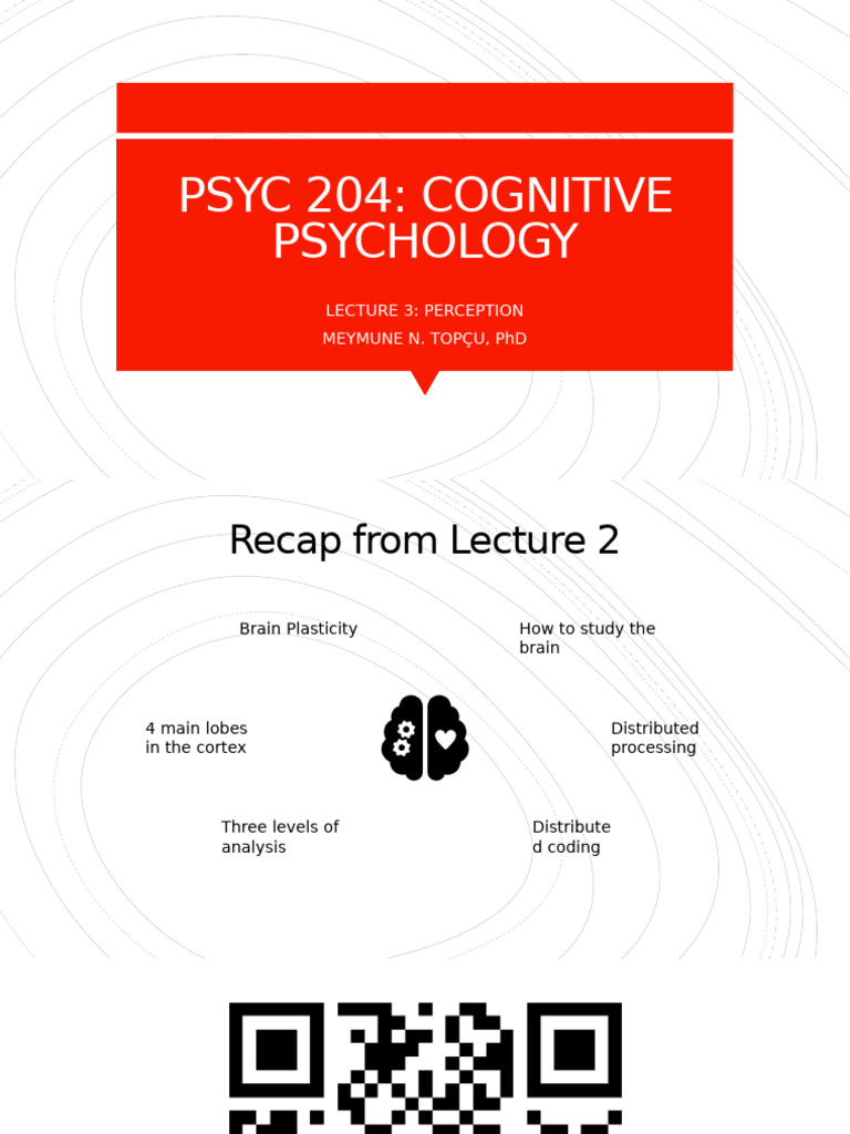 Lecture 3 - Ch3 Perception | PDF | Perception | Visual Perception