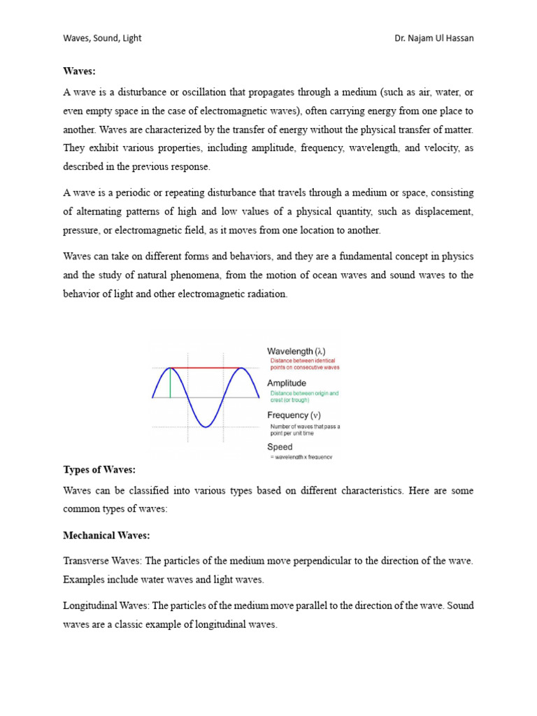 Waves | PDF | Waves | Sound