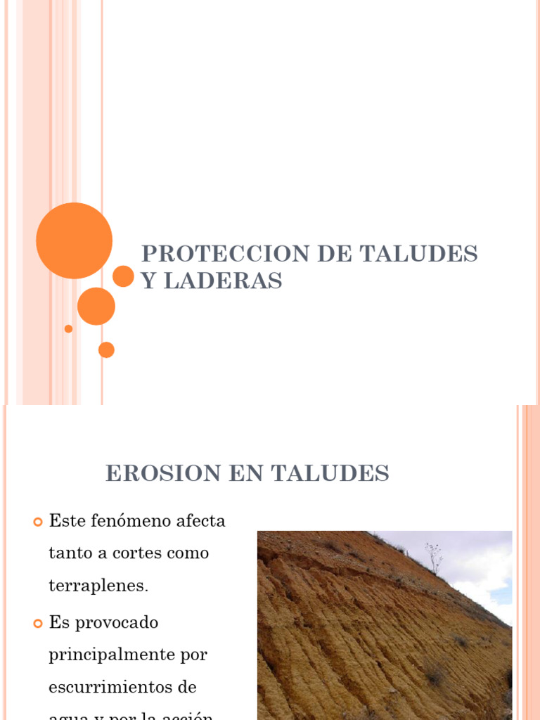 Protección de Taludes y Laderas | PDF