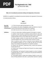 The Registration Act, 1908 | PDF | Loans | Deed