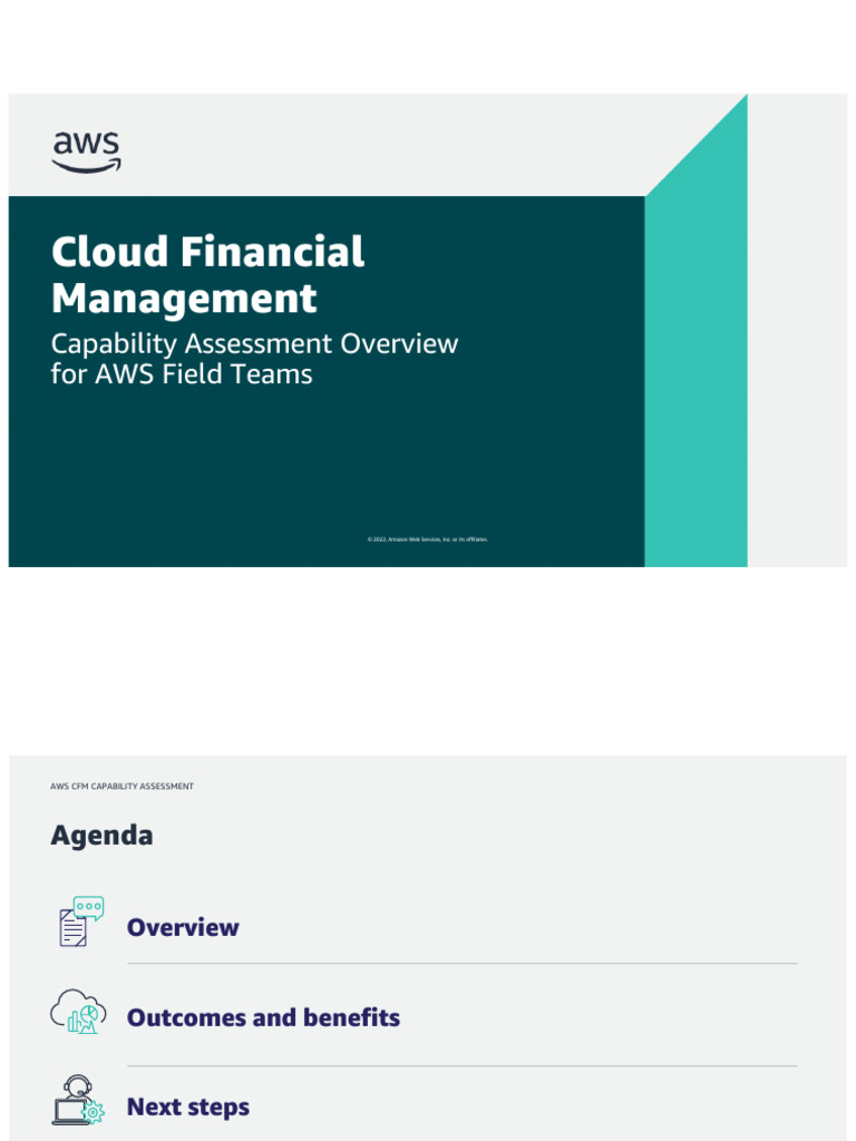 CFM Capability Assessment Internal - First Call Deck | PDF | Amazon Web Services | Cloud Computing