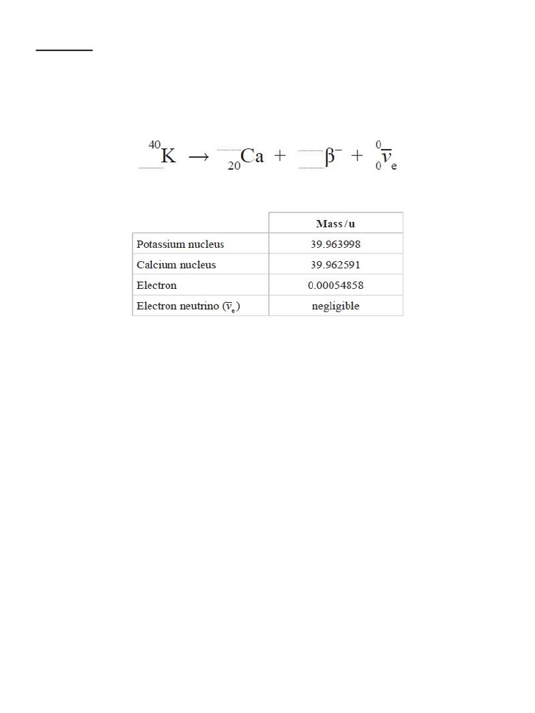 Fission and Fusion Exam Questions Mark Scheme 2 (1) | PDF | Nuclear ...