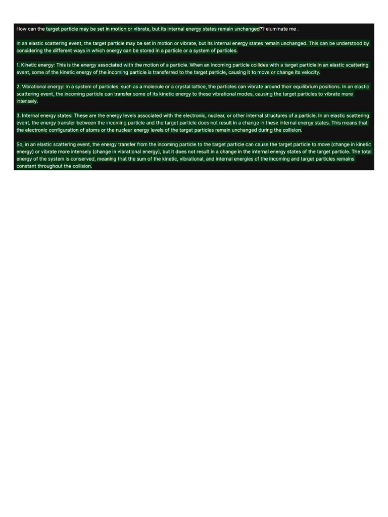 Elastic & Inelastic Scattering | PDF