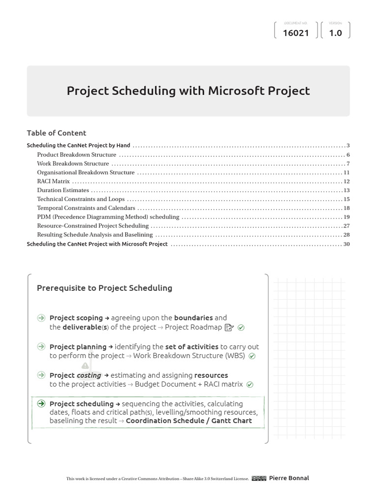 Microsoft Project Scheduling Guide | PDF | Project Management