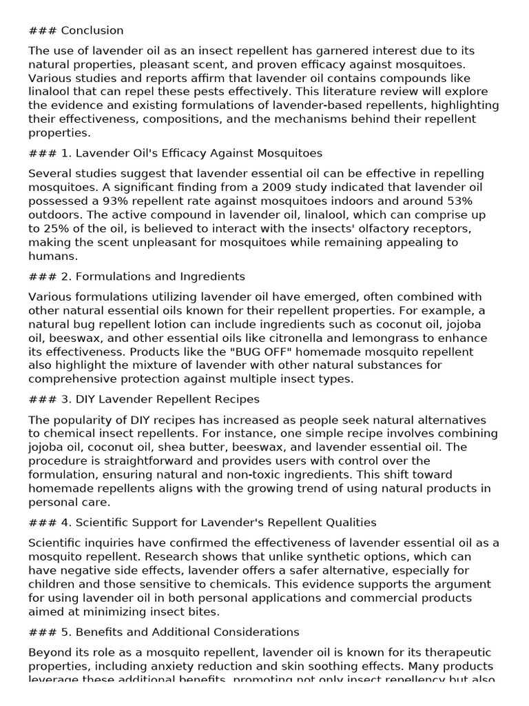 RRL | PDF | Essential Oil