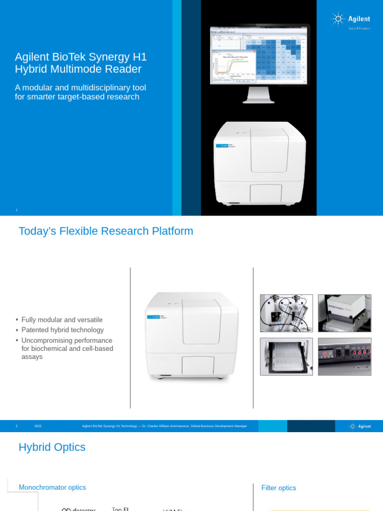 Synergy h1 Technology and Applications | PDF | Optical Filter ...