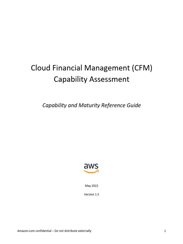 CFM Capability Assessment - Capability Reference | PDF | Cloud Computing | Computing