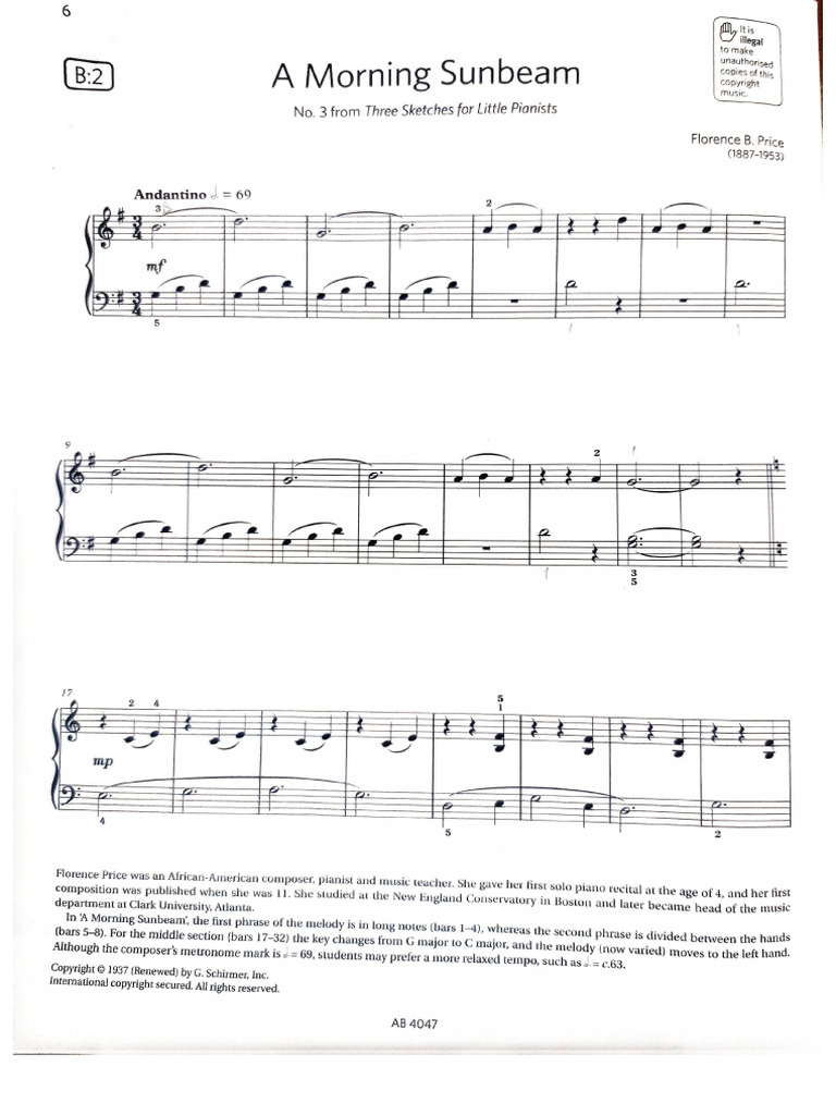 Morning Sunbeam | PDF