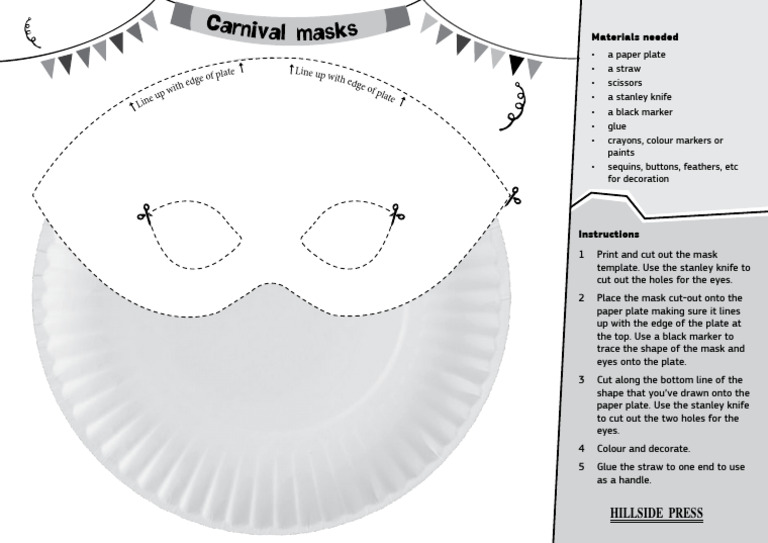 DIY Paper Plate Mask Instructions | PDF
