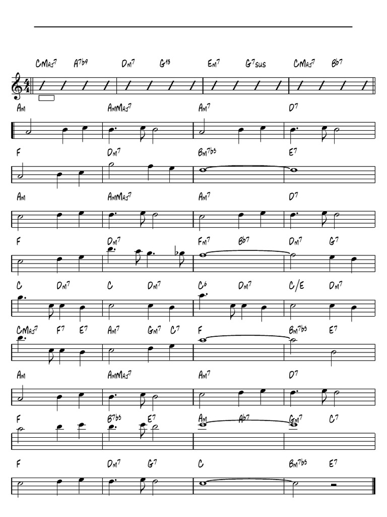 My Funny Valentine Alto Sax Sheet Music | PDF