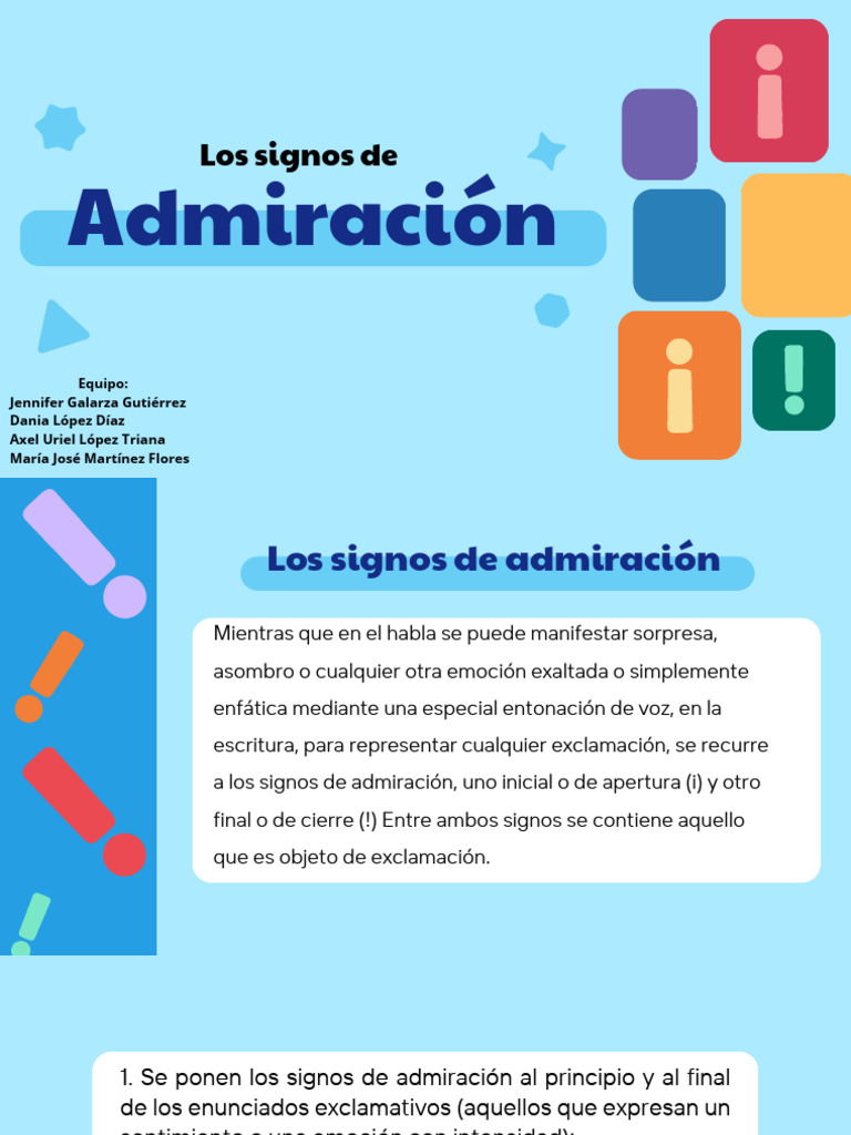 Uso de signos de admiración en español | PDF